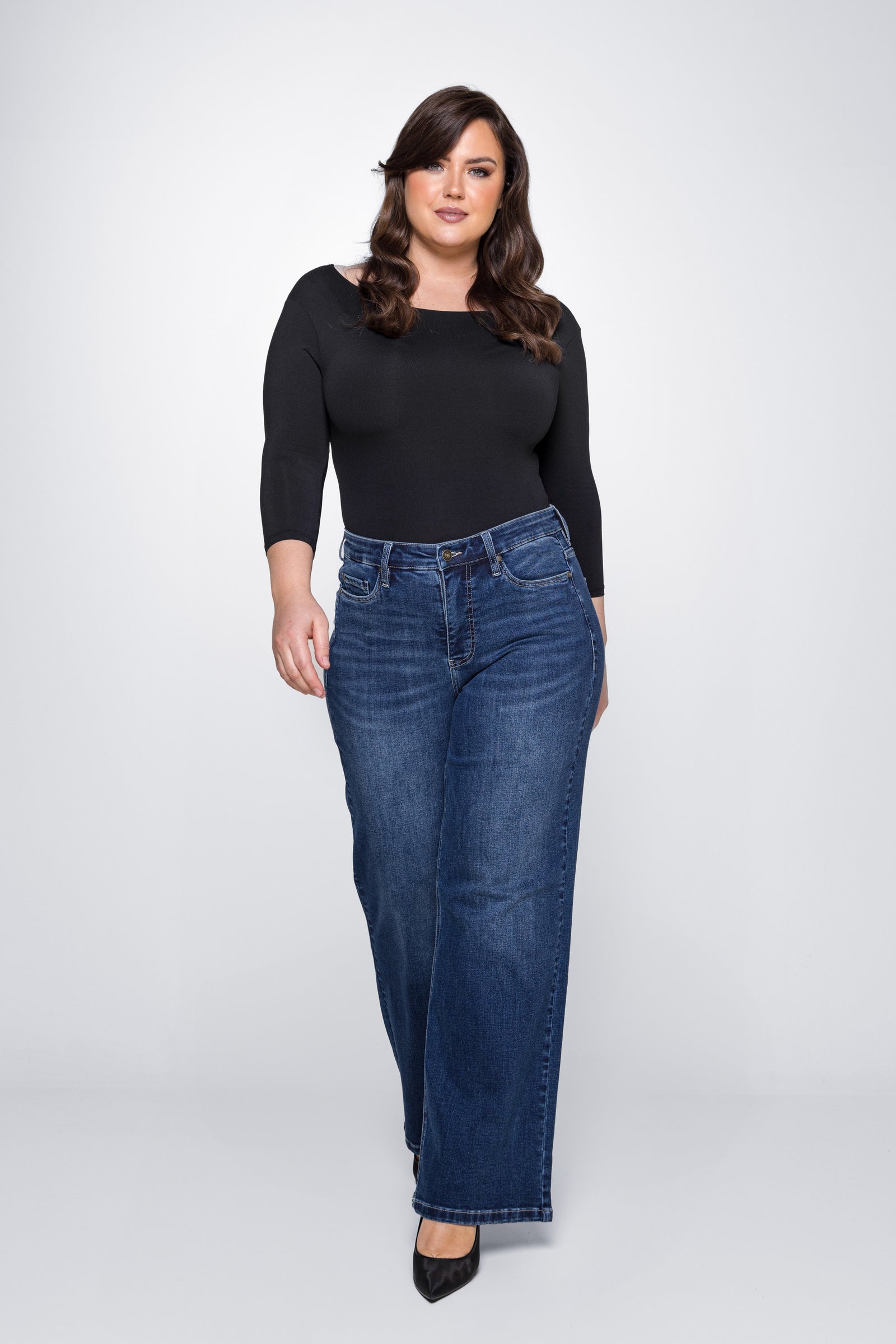 Fox Factor® | Perfect Jeans for Curvy Women (FR Sizes 42–54)